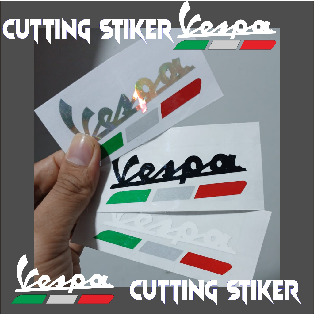 Jual stiker cutting motor vespa anti air | Shopee Indonesia