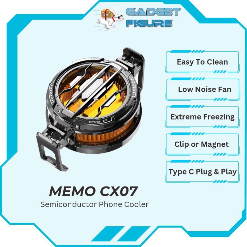 Jual MEMO CX07 2IN1 Fancooler Funcooler MAGNETIC and CLIP Pendingin HP ...