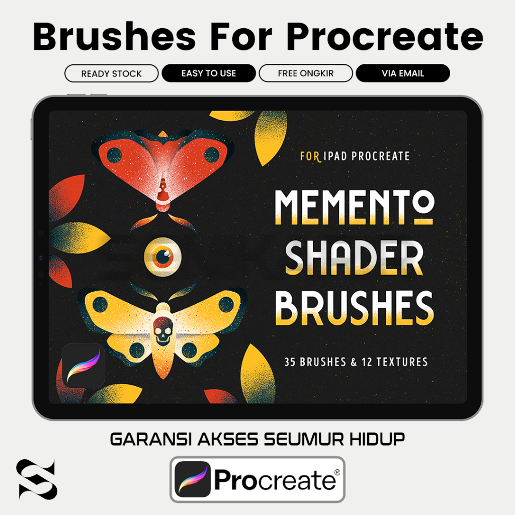 Jual Procreate Brushes - Shader Brushes For Procreate | Shopee Indonesia