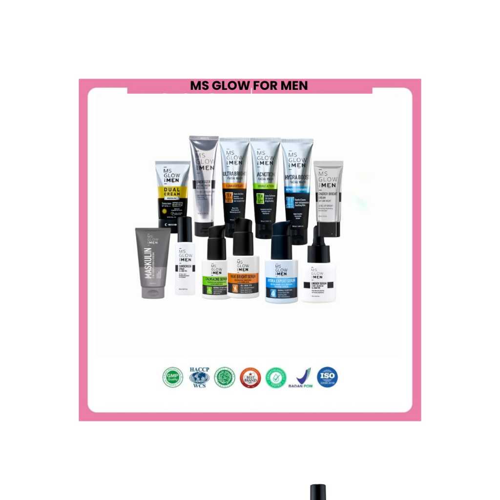 Jual MS GLOW MEN / MSGLOW FOR MEN PAKET BASIC / COMPLETE (SERUM / DAY ...
