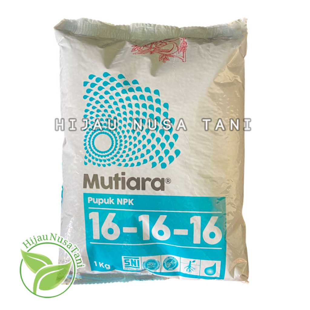 Jual PUPUK NPK MUTIARA 16-16-16 MEROKE 1 kg Kemasan Pabrik - Pemacu Buah dan Bunga +TE makro ...