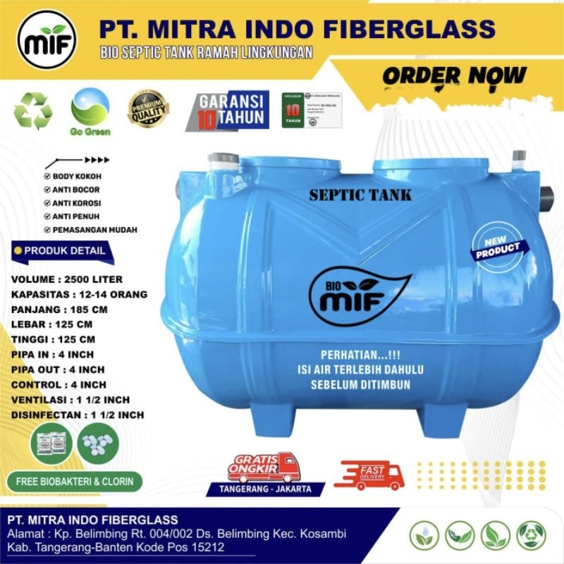 Jual septic tank 2500 liter BIO MIF | Shopee Indonesia