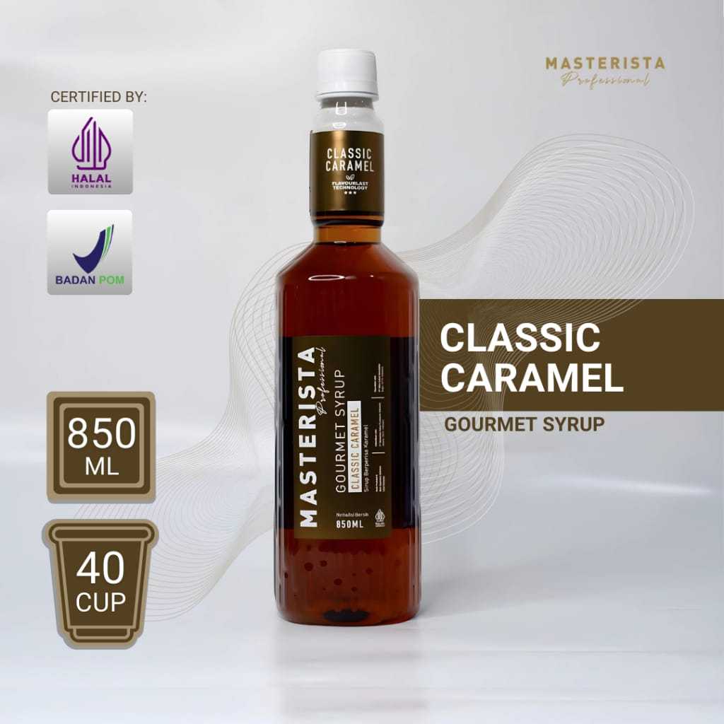 Jual Masterista Sirup Classic Caramel 850 ml | Shopee Indonesia