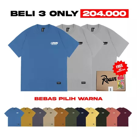 Jual Rowndivision T-shirt Kaos - ROWNDVSN Tompkins Blue Tale | Shopee ...