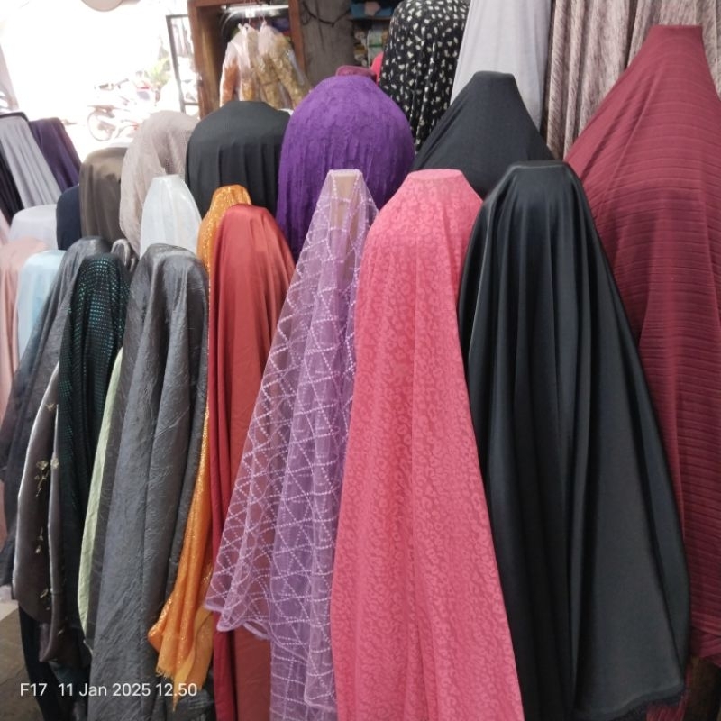 Jual HARGA/1 M | KAIN TILE SPANDEK MOTIF - BAHAN TILE TIMBUL - KAIN ...