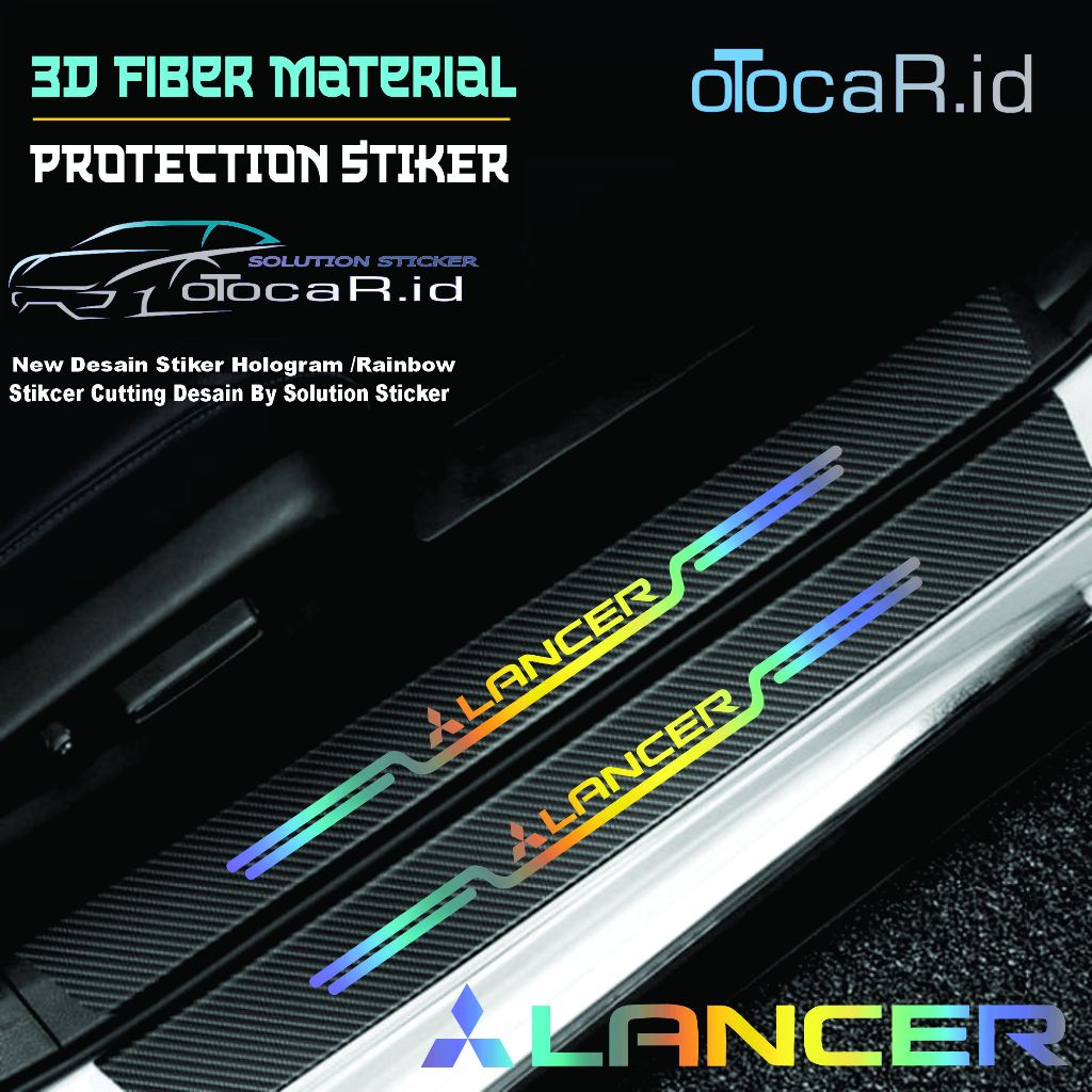 Jual Sticker Sillplate Bahan Karbon 3d Mobil lancer Stiker Bumper ...