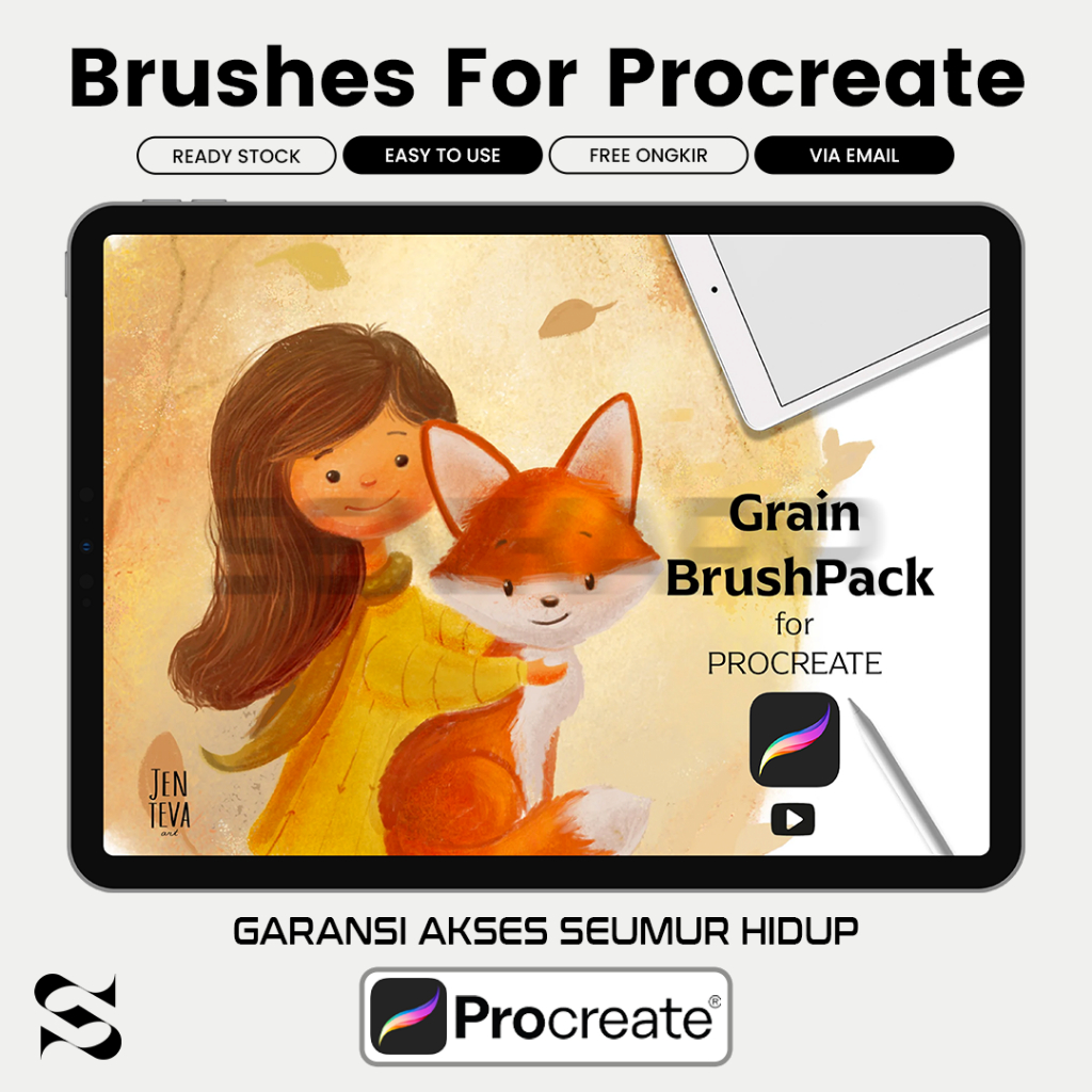Jual Procreate Brushes - Grain Brushes For Procreate | Shopee Indonesia
