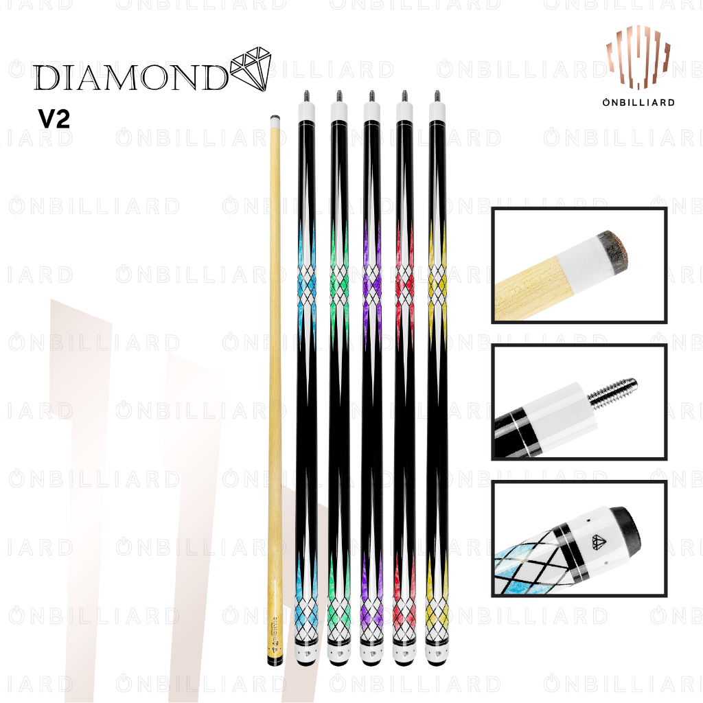 Jual DIAMOND V2 Cue Stick Billiard Play Maple Wood Stik Biliar Billiar ...