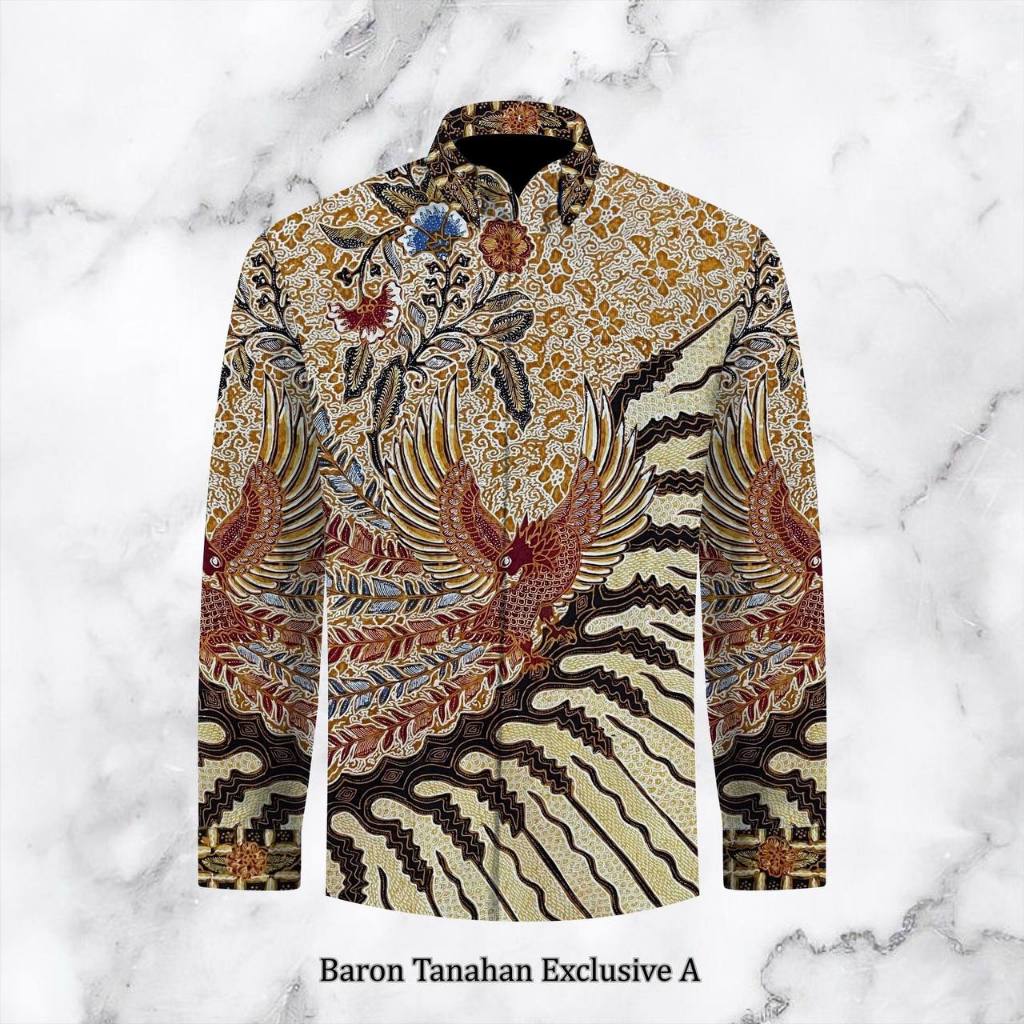Jual Batik pria lengan panjang exclusive batik tulis bahan atbm sutera ...