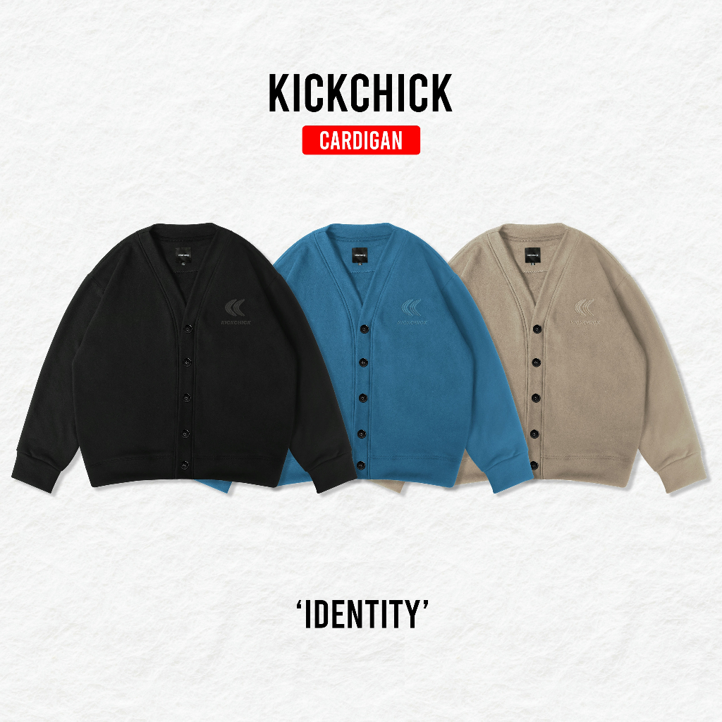 Jual Kickchick Cardigan Identity Embroidery | Oversize Outer | Lengan ...