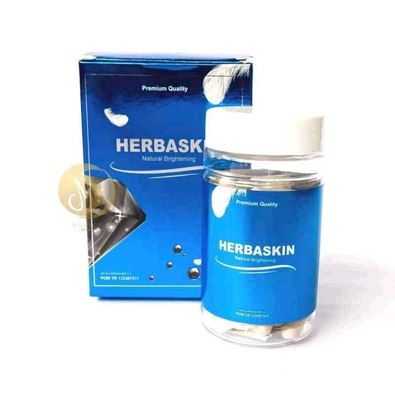 Jual HERBASKIN Natural Brightening Skin Obat Suplemen Pemutih Kulit ...