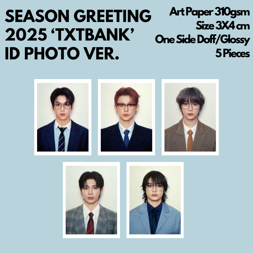 Jual [KUKIRA] ID Photo Tomorrow TXTBANK Season Greeting 2025 Soobin Yeonjun Beomgyu Taehyun ...