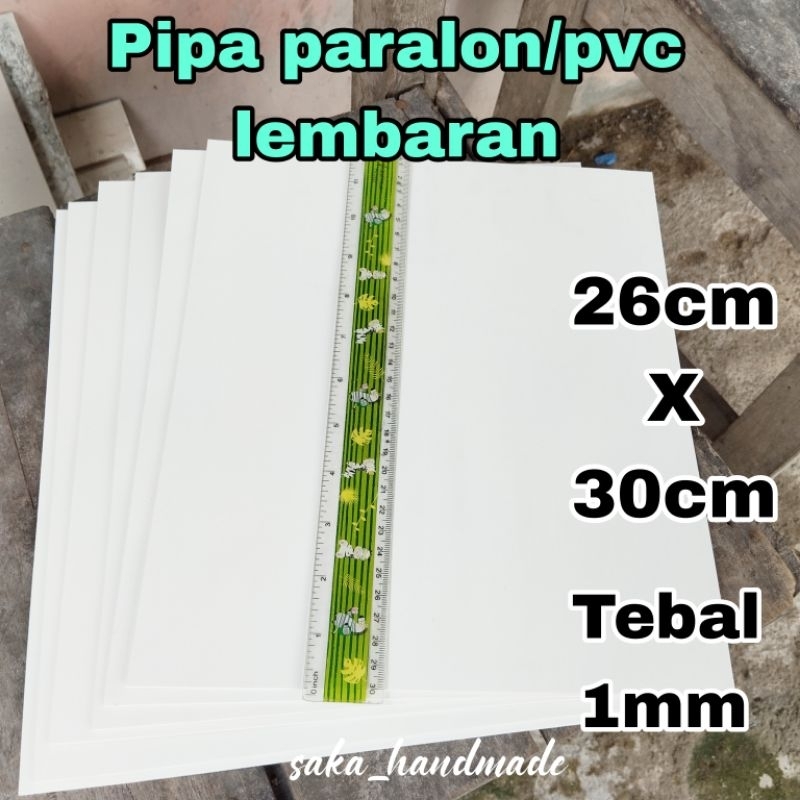 Jual PIPA PARALON/PVC LEMBARAN (26cm X 30cm) TEBAL 1mm | Shopee Indonesia