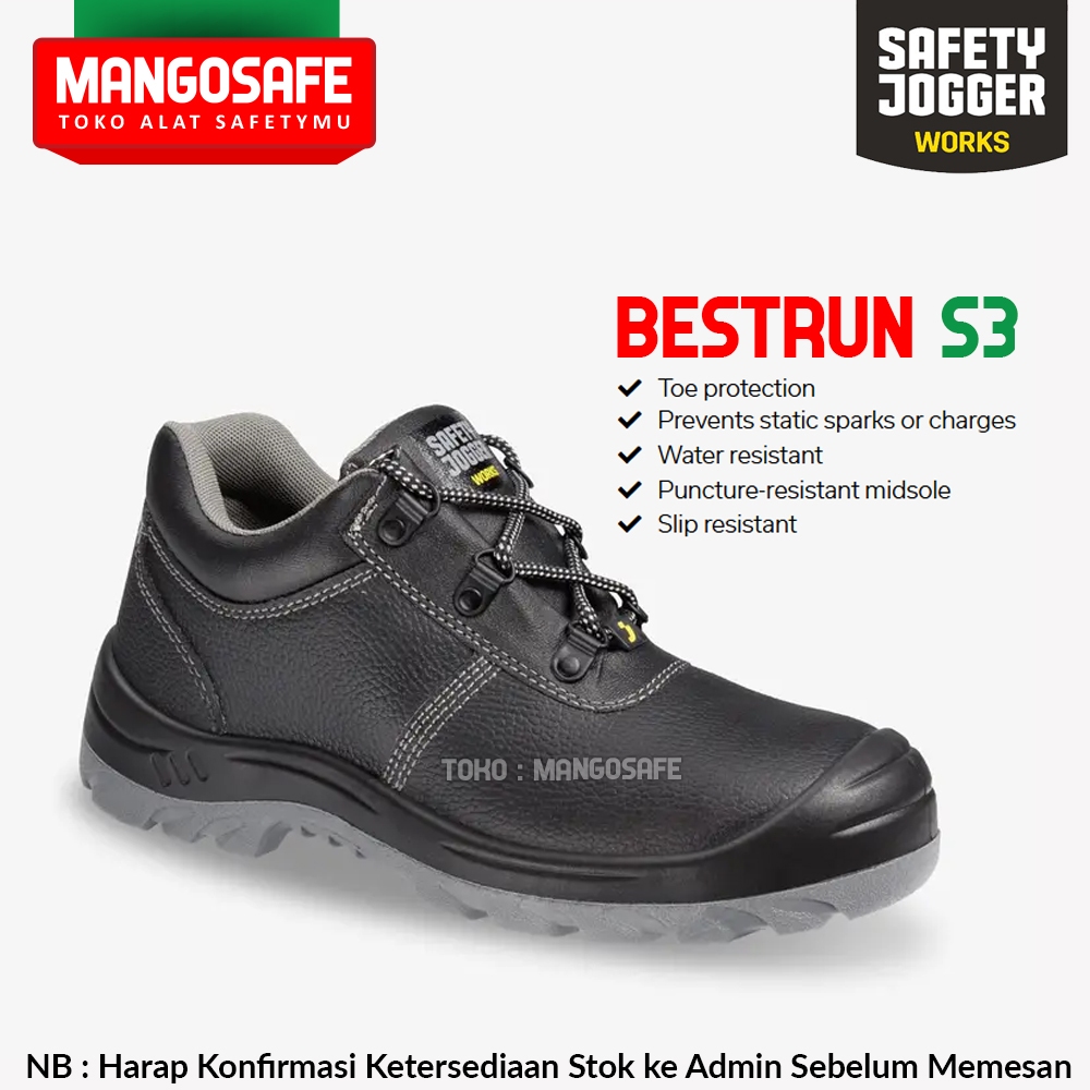 Jual Sepatu Safety Jogger Bestrun S3 Original / Sepatu Kerja Pabrik ...
