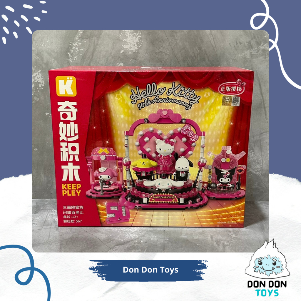 Jual Mainan Keeppley Bricks Sanrio Hello Kitty 50th Anniversary K20850 ...