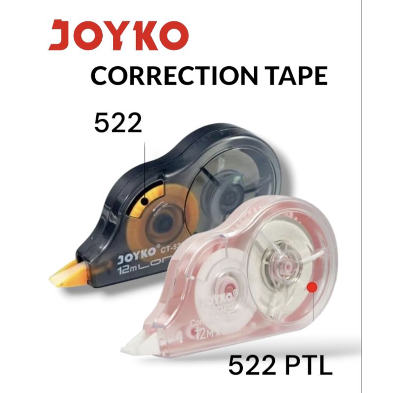 Jual CORRECTION TAPE / TIP EX ROLL JOYKO 522 ( PER PCS ) | Shopee Indonesia