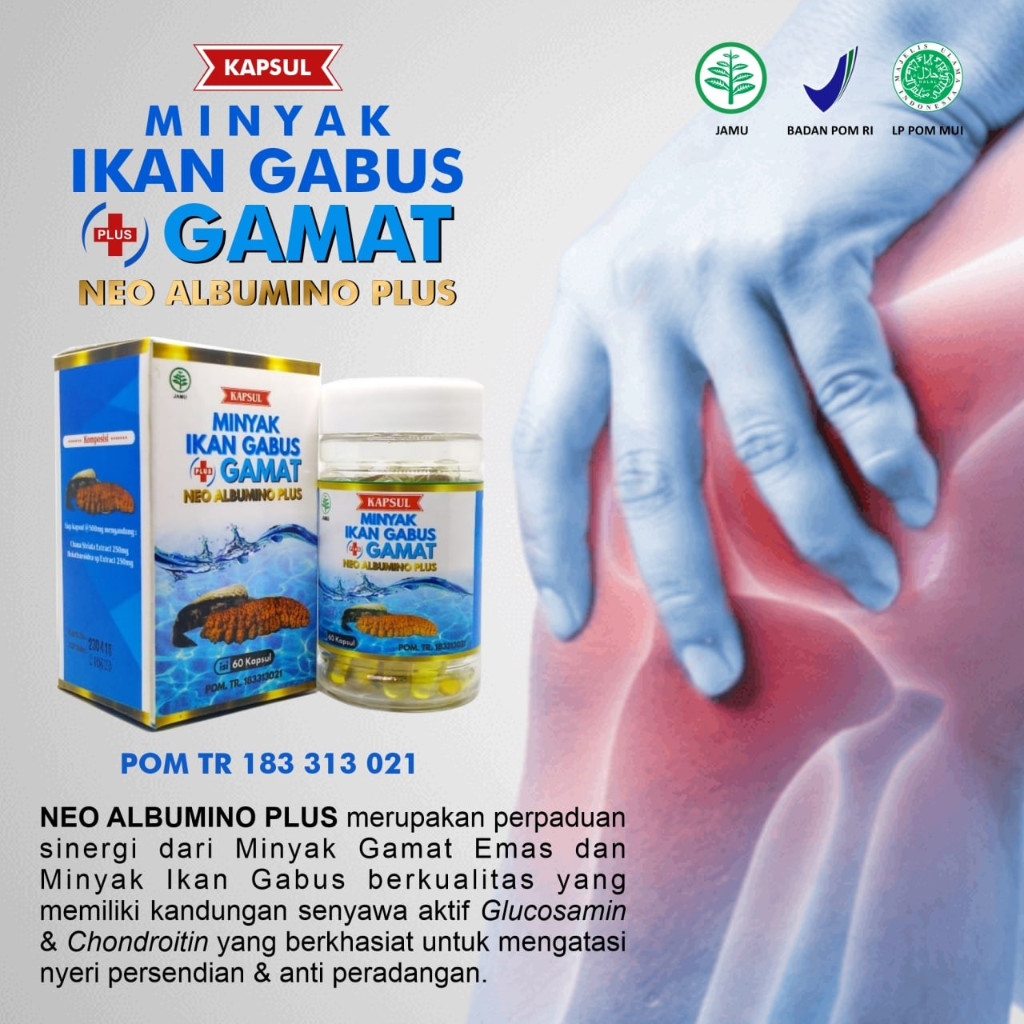 Jual Neo Albumino Plus Gamat Emas Ikan Kutuk - Minyak Ikan Gabus Plus Gamat 60 Kapsul | Shopee ...