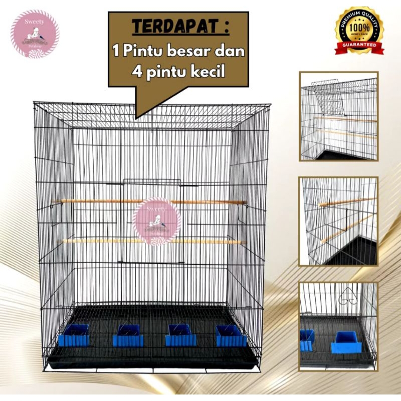 Jual COD SANGKAR BURUNG BESI LIPAT UKURAN 75 X 4 5 X 90 CM | Shopee ...