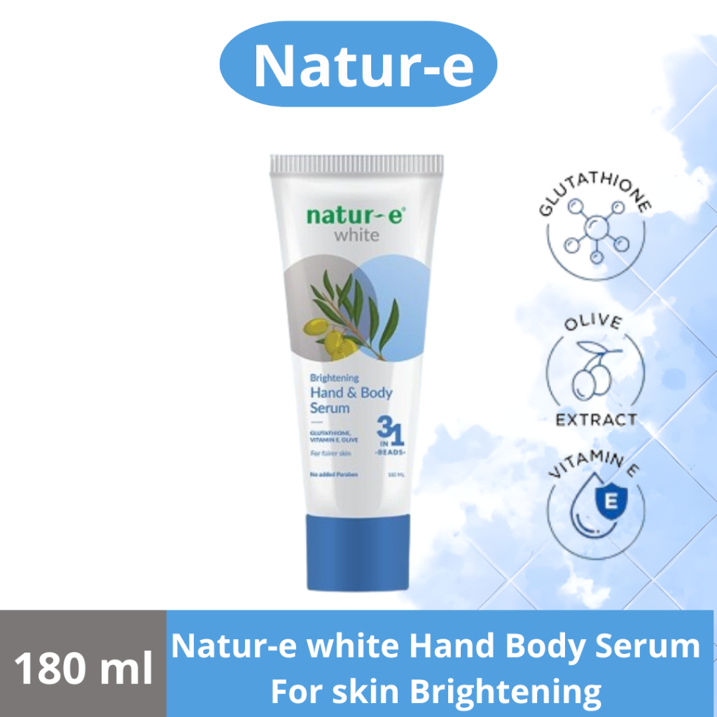 Jual NATUR-E WHITE HAND BODY SERUM 180ML | UNTUK MELEMBAPKAN KULIT ...