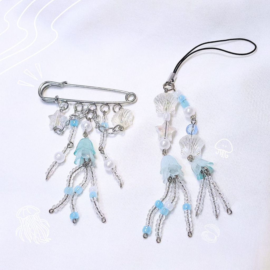 Jual PHONE CHARM | Jellyfish Ubur-Ubur (Blue Ocean Series) | BAG PIN ...