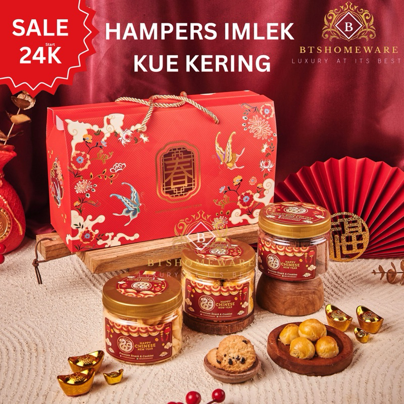 Jual Hampers Imlek 2025 / Hampers Kue kering Snack/ Parcel imlek 2025 ...