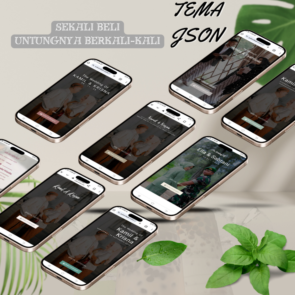 Jual Template Undangan Website Json | Shopee Indonesia