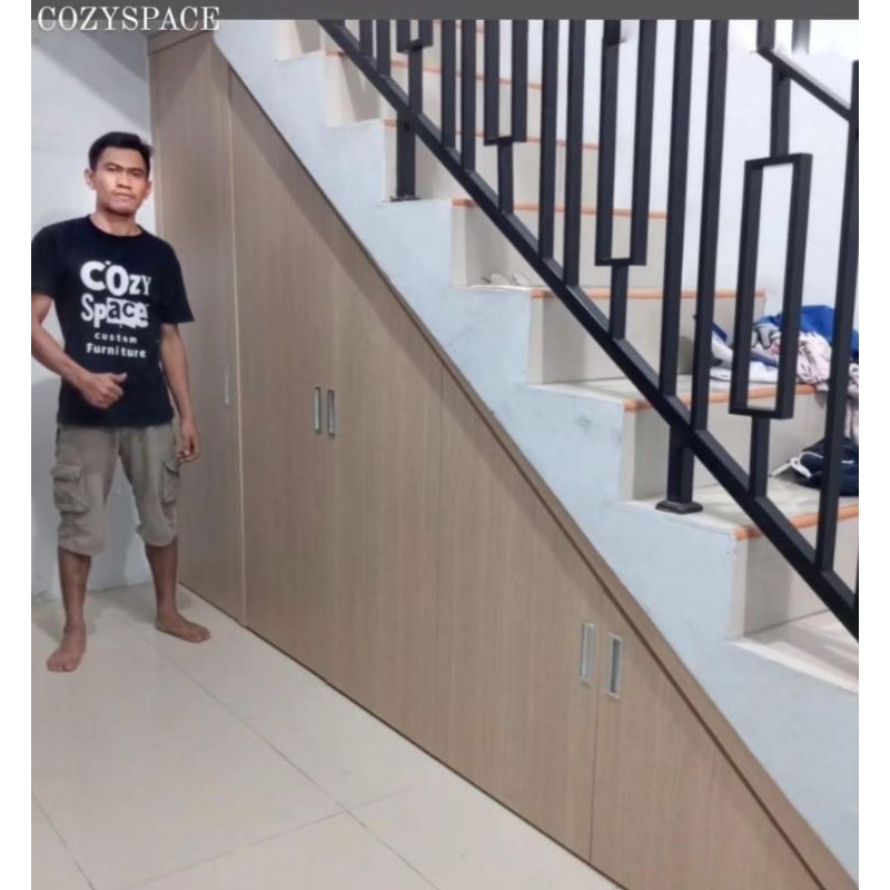 Jual PENYIMPANAN BAWAH TANGGA HPL | STORAGE | KABINET BAWAH TANGGA ...