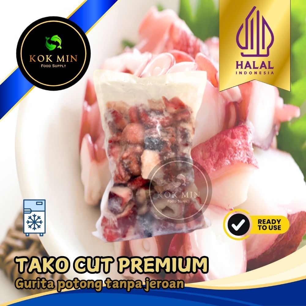 Jual Tako Cut Premium / Gurita Potong Premium - 500 gram | Shopee Indonesia