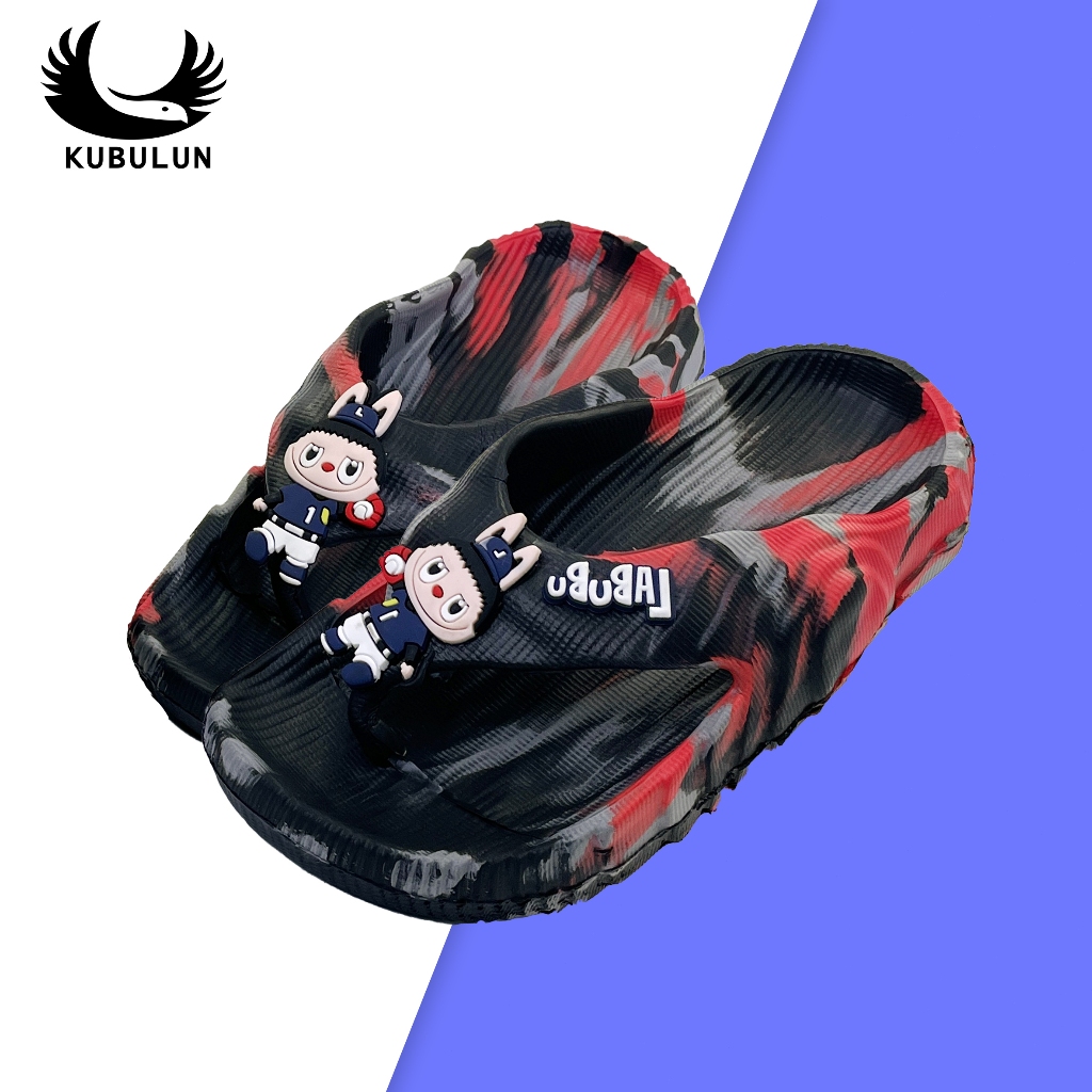 Jual KUBULUN Sandal Labubu Anak Laki Laki Tema Sporty, Desain Camo ...