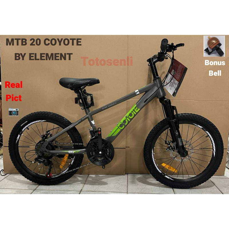 Jual sepeda gunung MTB 20 INCH COYOTE 7speed BY ELEMENT | Shopee Indonesia