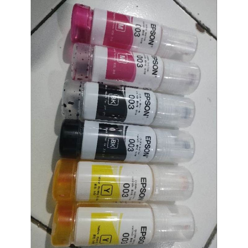 Jual Botol kosong tinta epson 003 original (harga per 1 botol) | Shopee ...
