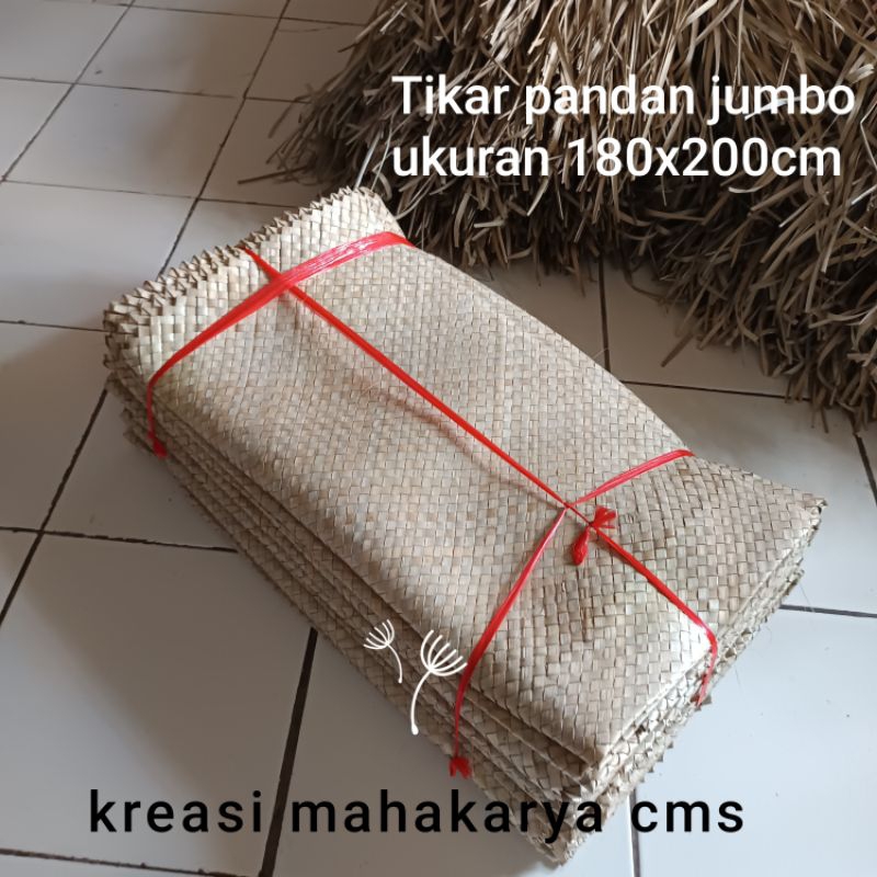 Jual Tikar pandan jumbo ukuran 140x200cm anyaman rapih | Shopee Indonesia