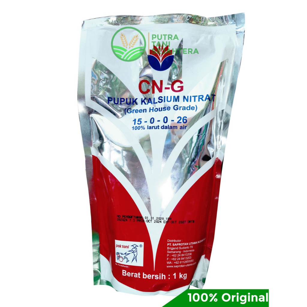 Jual Pupuk Kalsium Nitrat CN-G Pak Tani 1kg | Shopee Indonesia