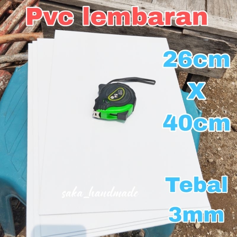 Jual PIPA PARALON/PVC LEMBARAN (26cm X 40cm) TEBAL 3mm | Shopee Indonesia