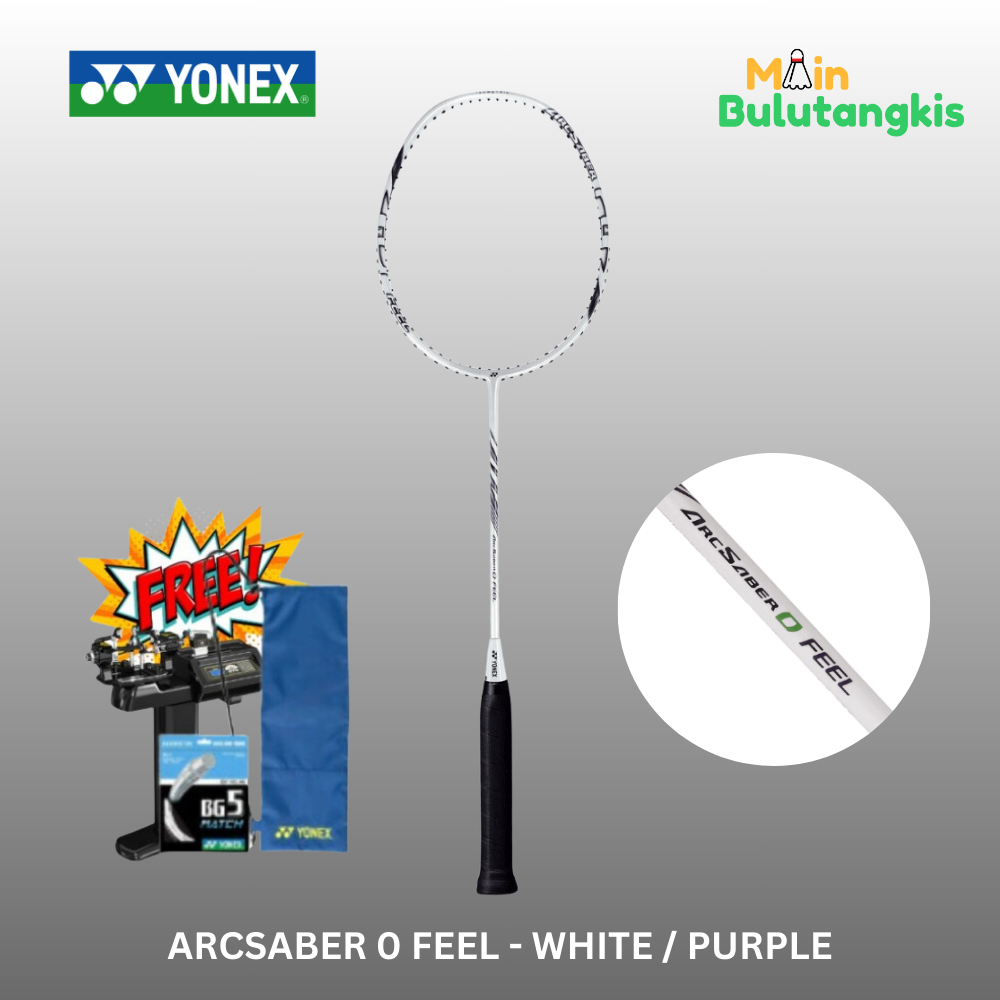 Jual Raket Badminton Yonex Arcsaber 0 Feel WHITE / PURPLE Original ...