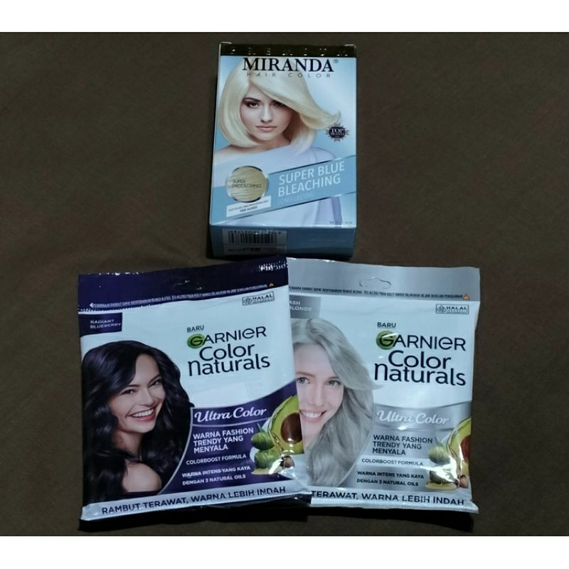 Jual Garnier Color Naturals dan Premium Miranda Hair Bleaching | Shopee ...