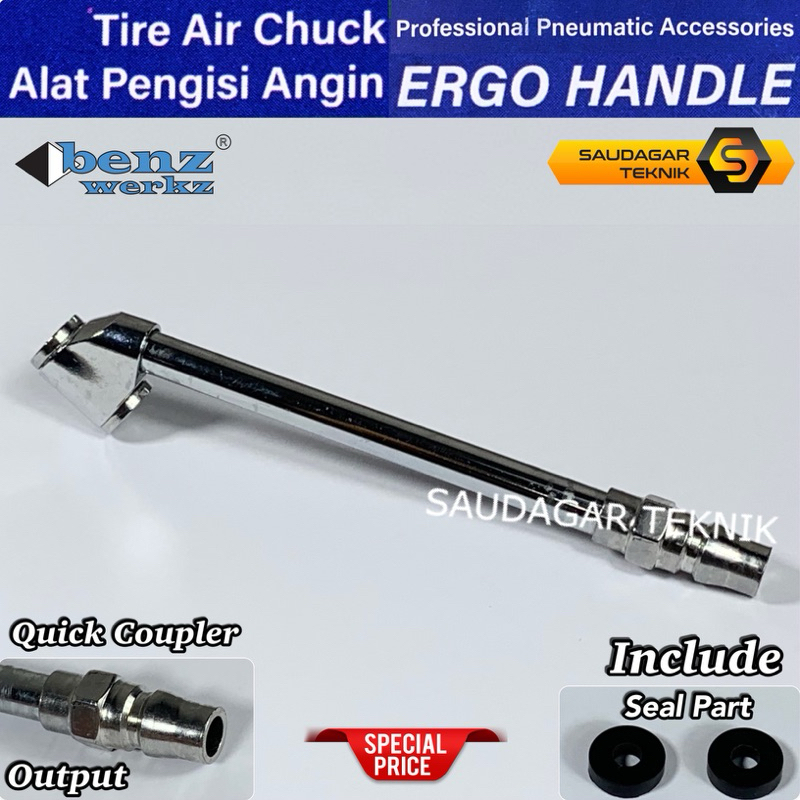 Jual Alat Isi Angin Ban Mobil Motor Tire Air Chuck Quick Coupler Tire ...