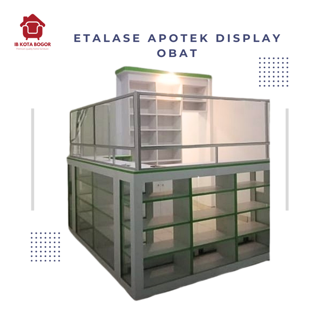 Jual Etalase Apotek Custom Rak Display Obat Full Custom | Shopee Indonesia