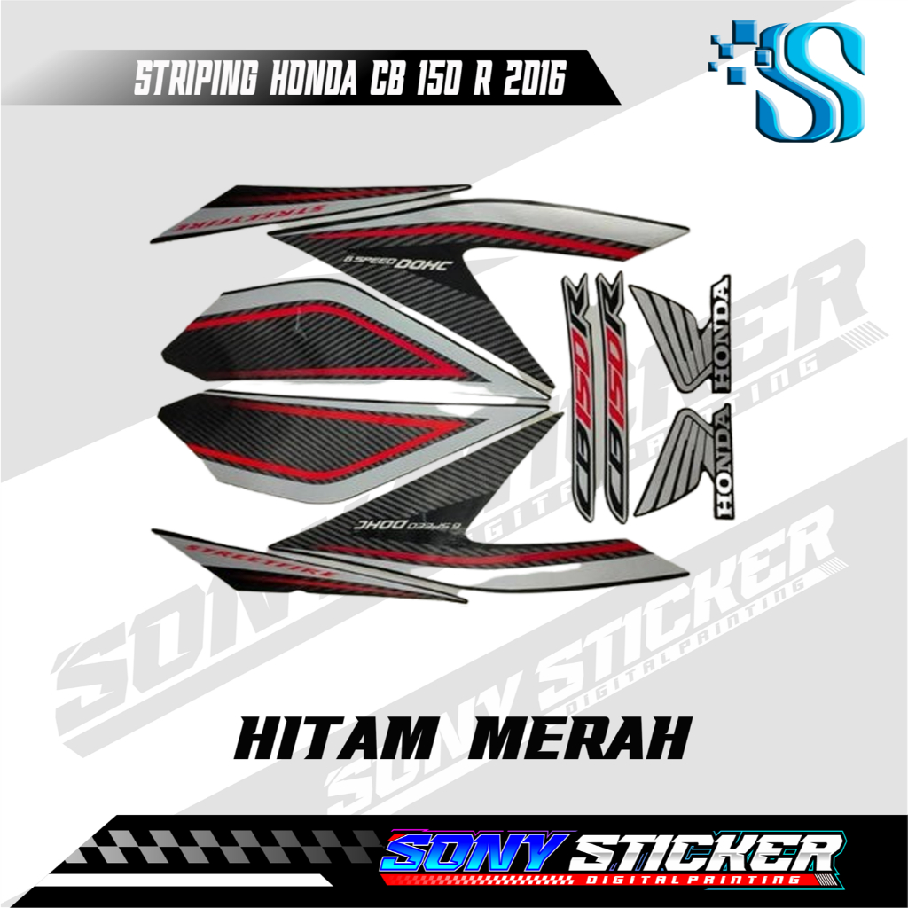 Jual Stiker Lis Body Motor CB 150 R 2016 - Striping Standar Motor CB ...
