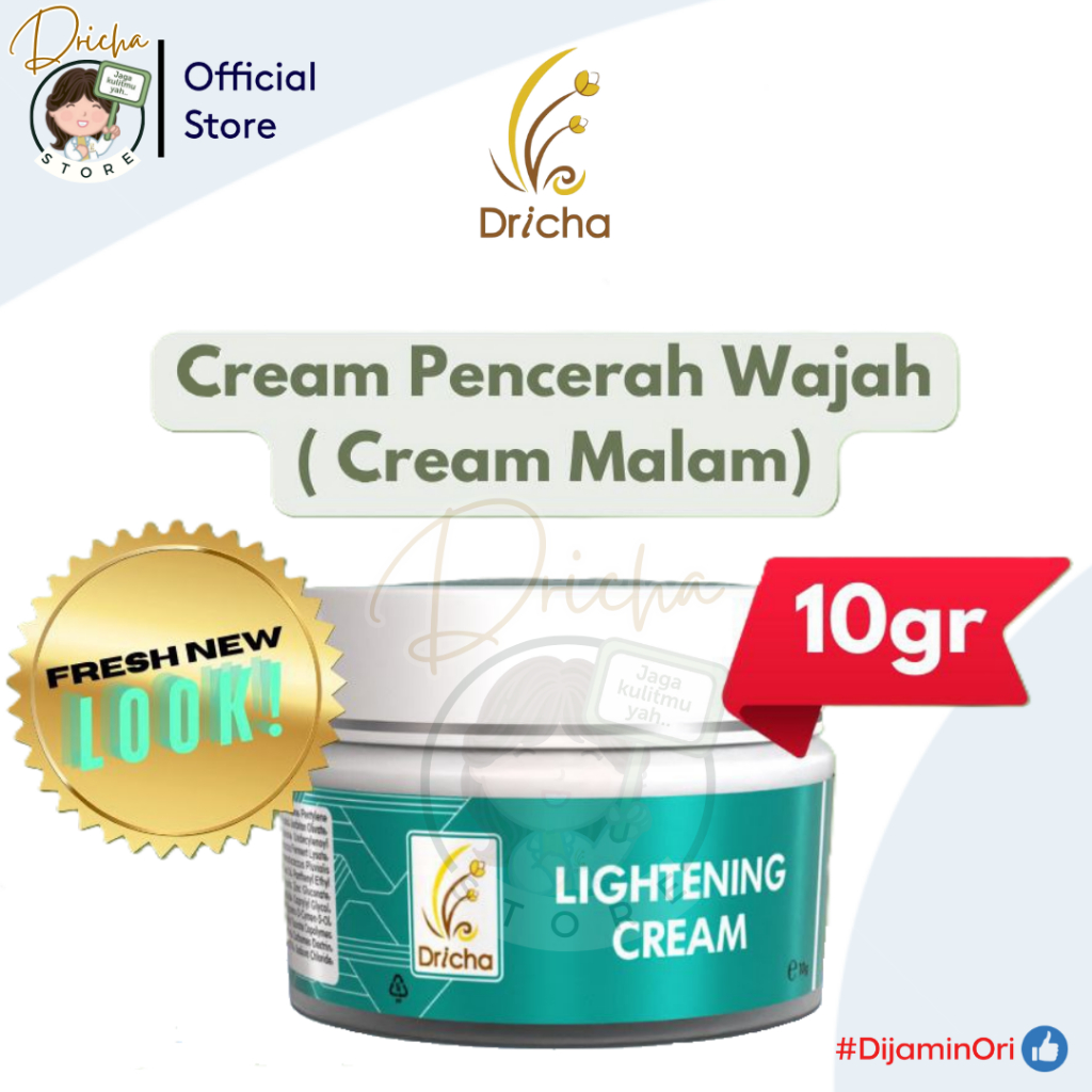 Jual Dricha Lightening Cream (Cream Malam Pencerah) | Shopee Indonesia