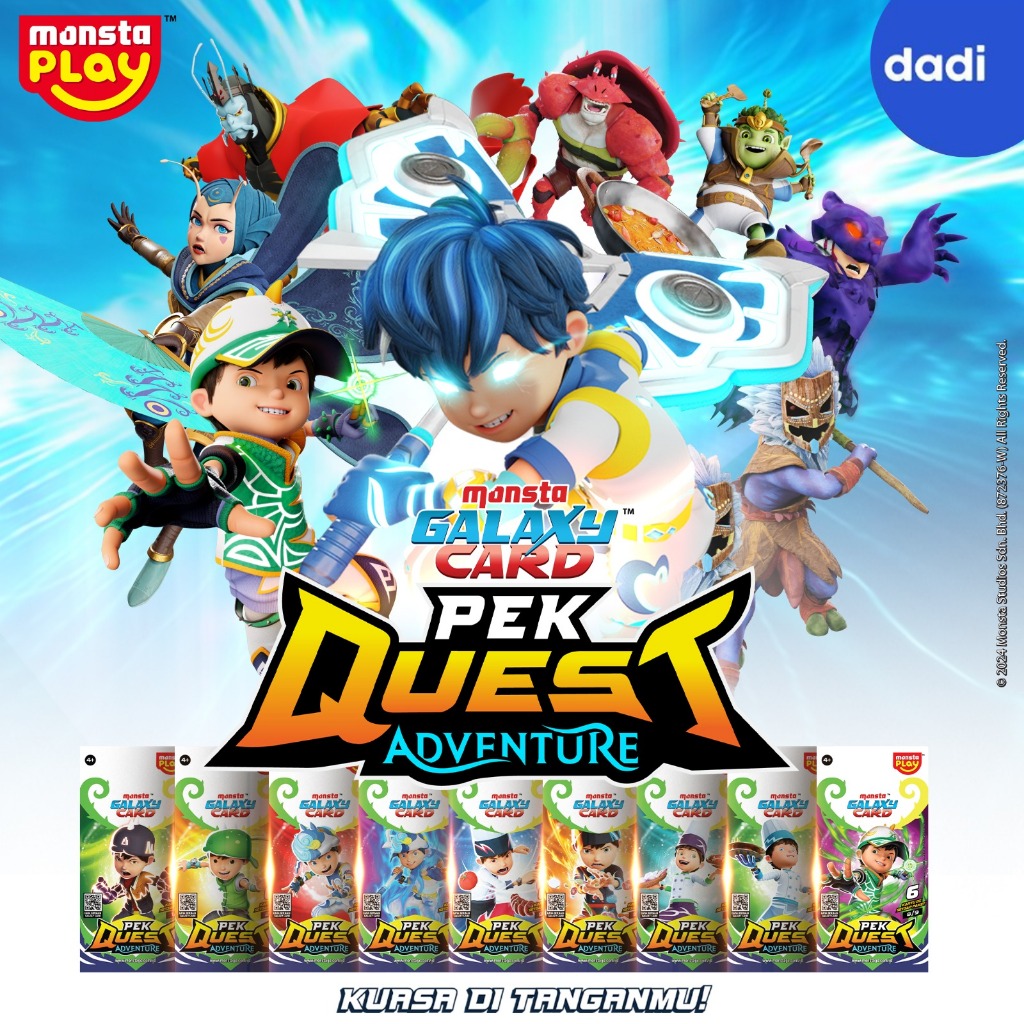 Jual Dadi - BoBoiBoy Galaxy Card Pek Quest Adventure 1 Set - Mainan ...