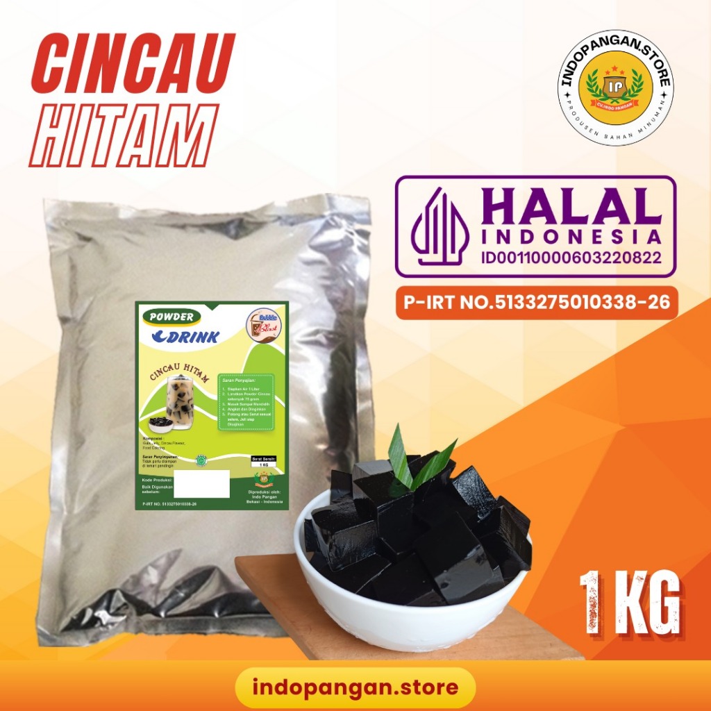 Jual Cincau Hitam Powder 1 Kg / Bubuk Cincau Hitam Kemasan 1 Kg ...
