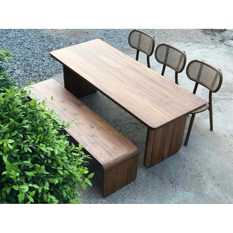 Jual MEJA MAKAN MINIMALIS 150x80x75 | MEJA MAKAN KURSI 3 DENGAN 1 ...