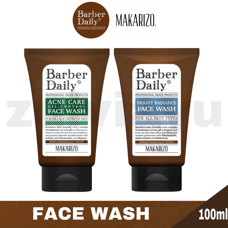 Jual Barber Daily Acne Care & Oil Control | Bright Radiance Face Wash ...