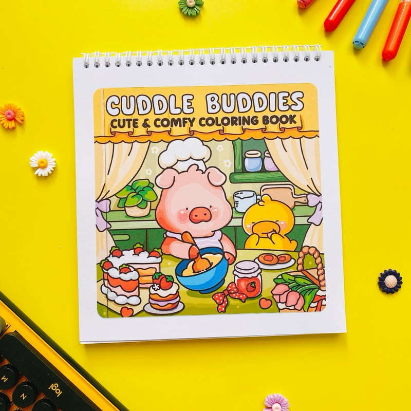 Jual Cuddle Buddies Cute And Comfy Coloring Book | Shopee Indonesia