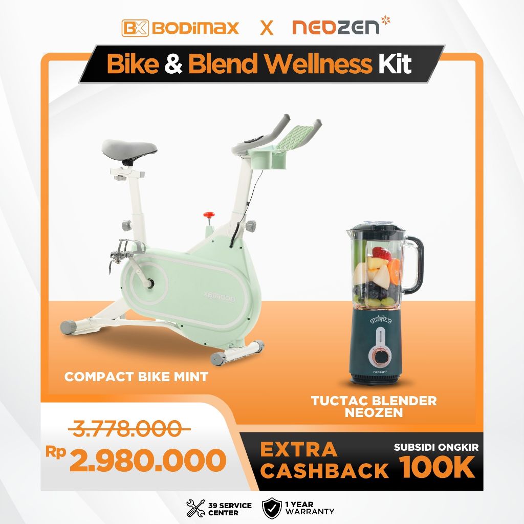 Jual Bodimax Compact Bike X TucTac Blender Forte Bundle Mini Gym home | Shopee Indonesia