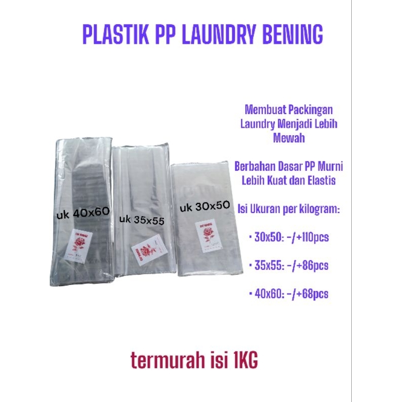 Jual Plastik Packing/Plastik Packing Laundry / Plastik Laundry Kiloan /Plastik Buket/ Plastik PP ...