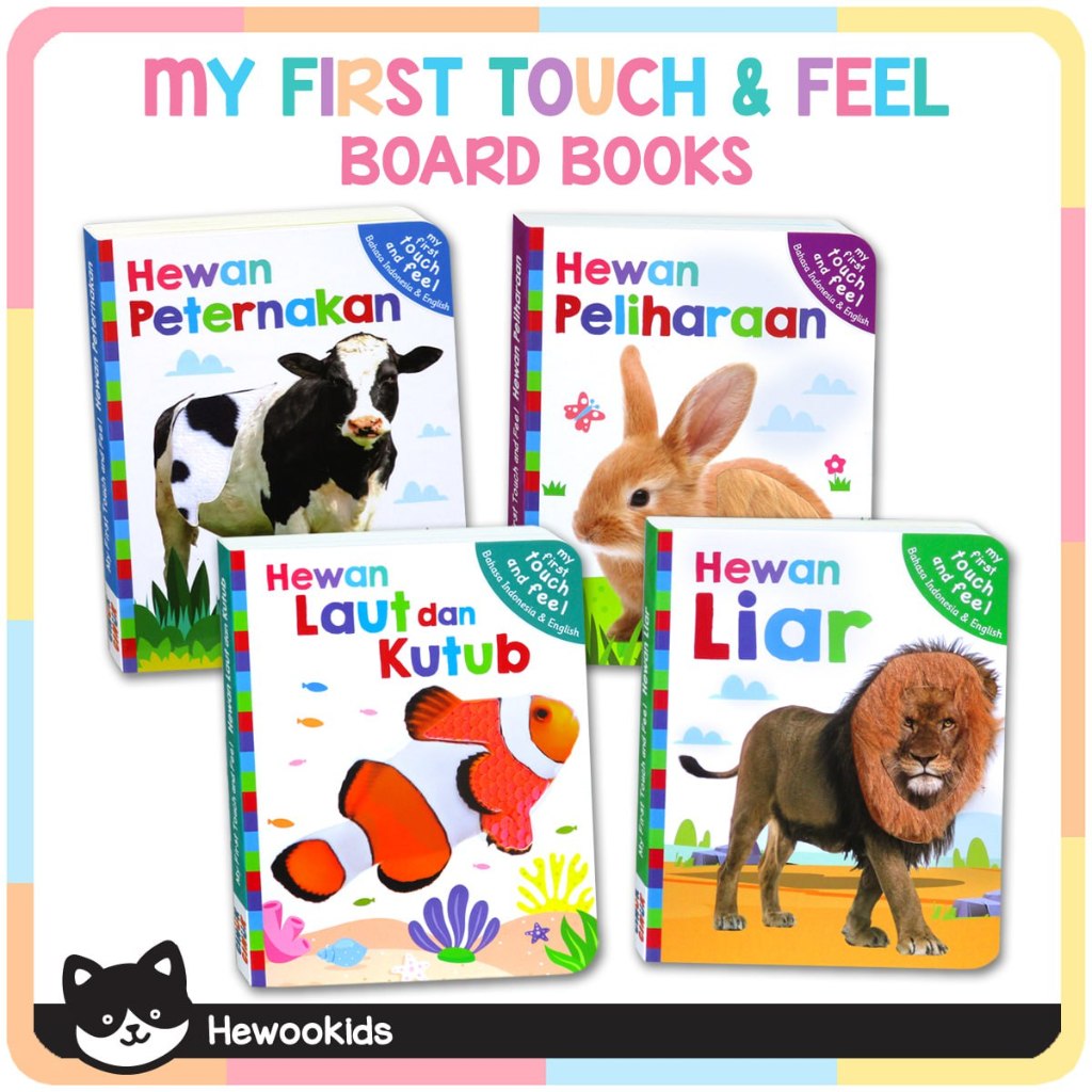 Jual My First Touch and Feel HEWAN Board Book - Buku Sensori Bayi ...