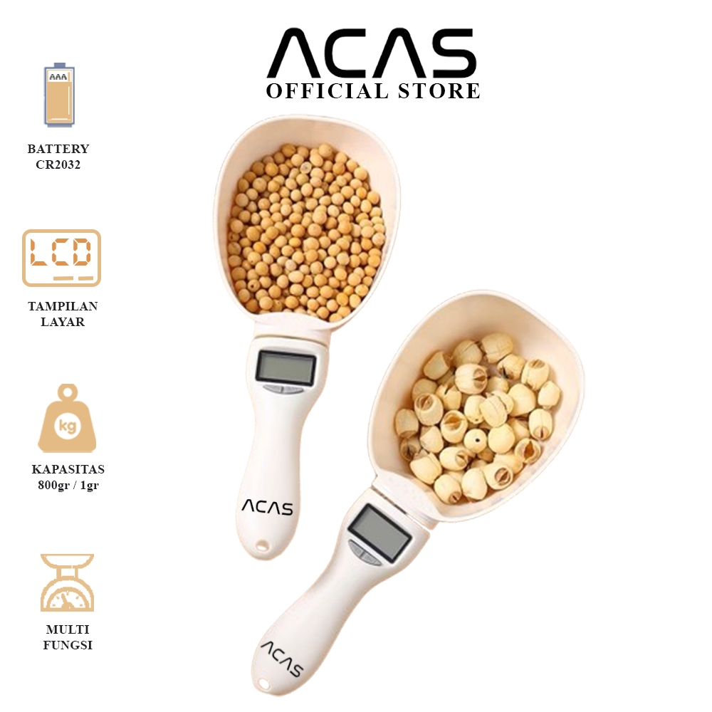 Jual ACAS Qz - 807 Timbangan Sendok Takar 800gr / 1gr | Shopee Indonesia