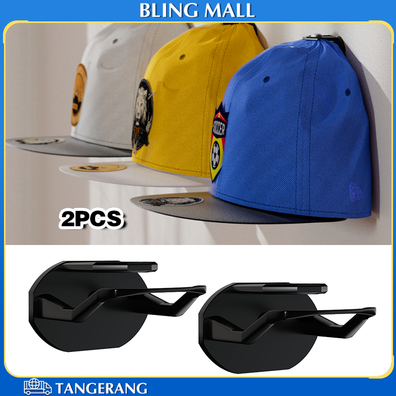 Jual 2PCS Tempat Topi Dinding Adhesive Hook Topi Hook Topi Plastik Non ...